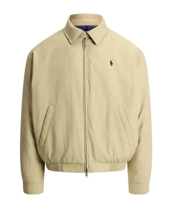 Polo Ralph Lauren The Big Bayport Embroidered-logo Zip-up Jacket - Beige