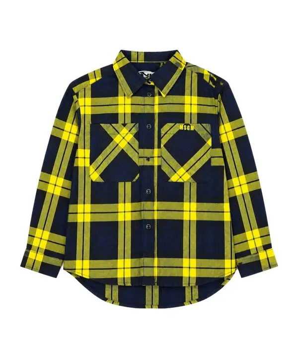 MSGM Plaid Shirt - Black