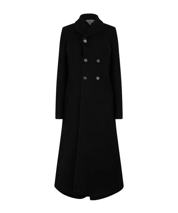 Bottega Veneta Minimalist Cut Coat - Black