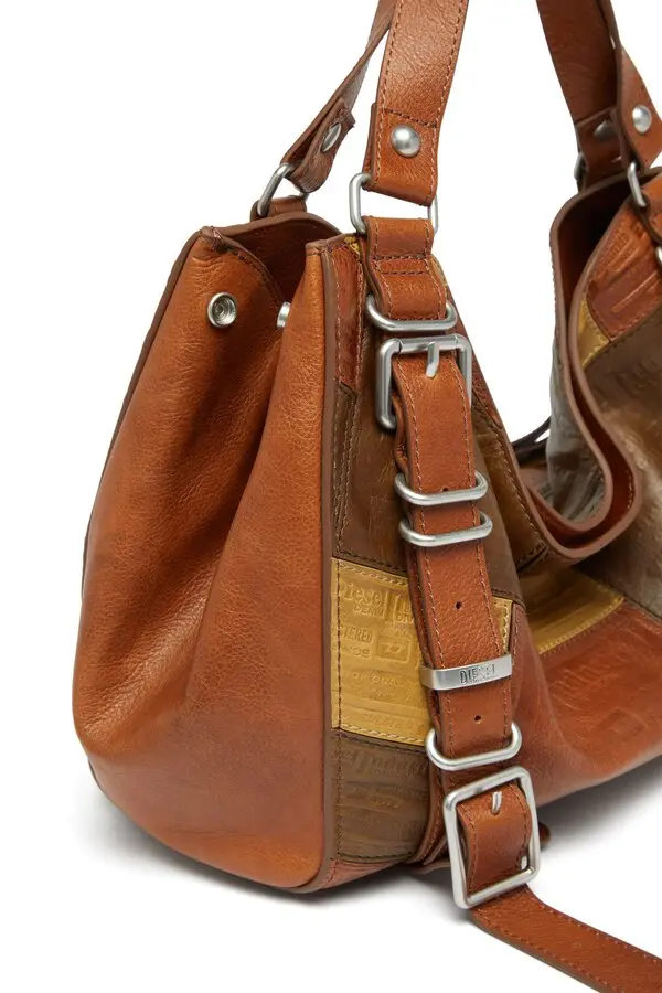 DIESEL® D-one Medium Top-handle Bag In Patchwork Leather