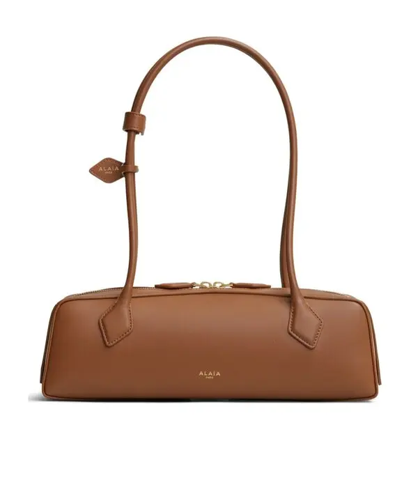 Alaïa Le Teckel Medium Bag In Calfskin - Amber