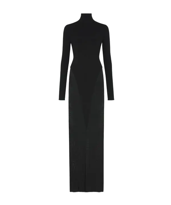 Alaïa Jersey Bodycon Dress - Black