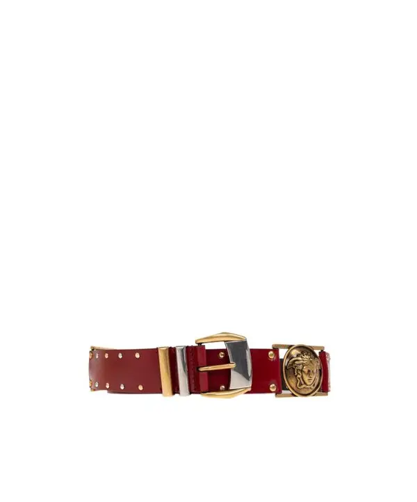 Versace Studded Leather Belt 4 Cm