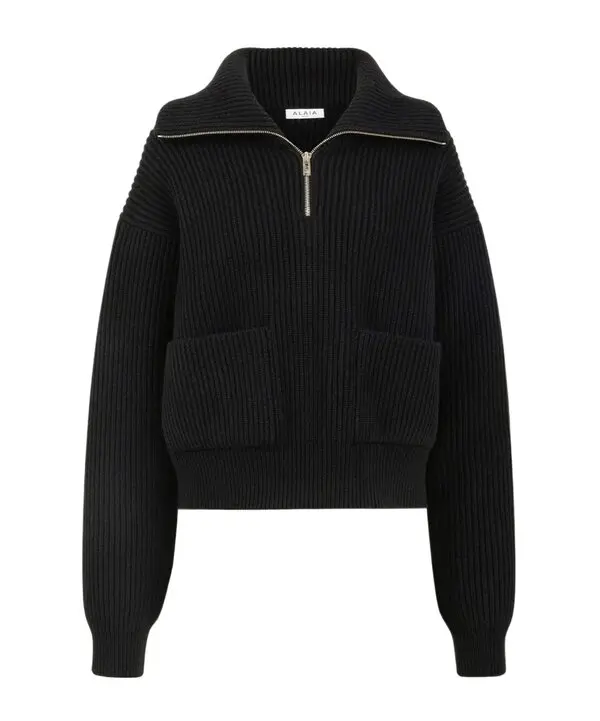 Alaïa Trucker Jumper - Black