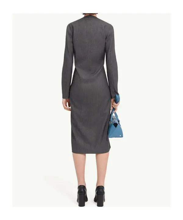 MAISON MARGIELA Wool Cotton Tailoring Dress