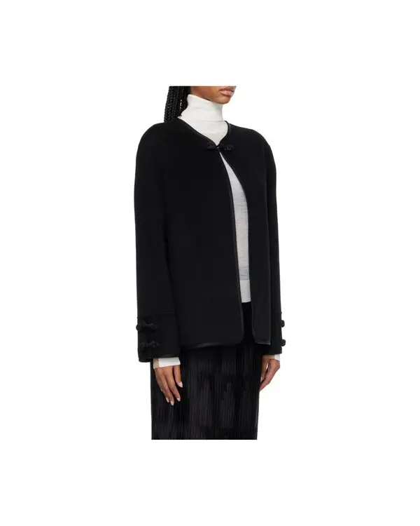 RÓHE Long-sleeved Jacket With Decorative Knots - Black