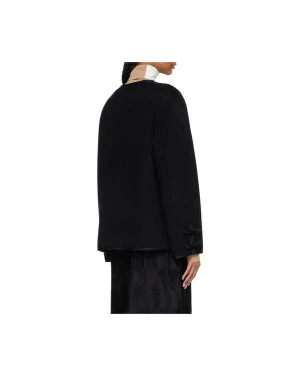 RÓHE Long-sleeved Jacket With Decorative Knots - Black