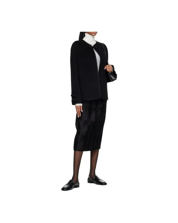 RÓHE Long-sleeved Jacket With Decorative Knots - Black