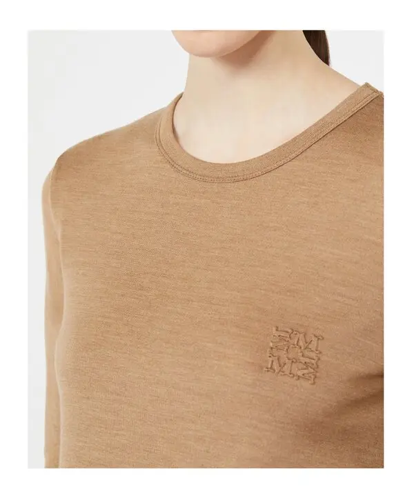 Max Mara Long Sleeve T-shirt - Camel