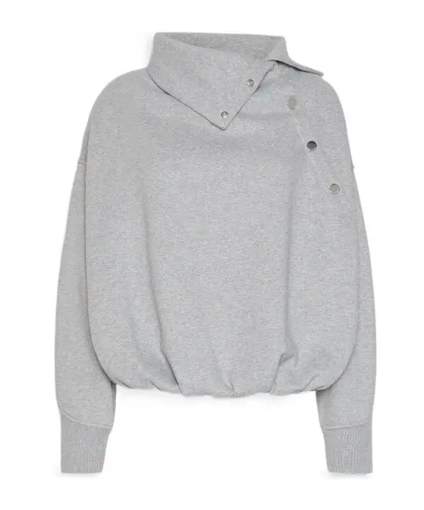 Sportmax Asymmetric Press-stud Sweatshirt