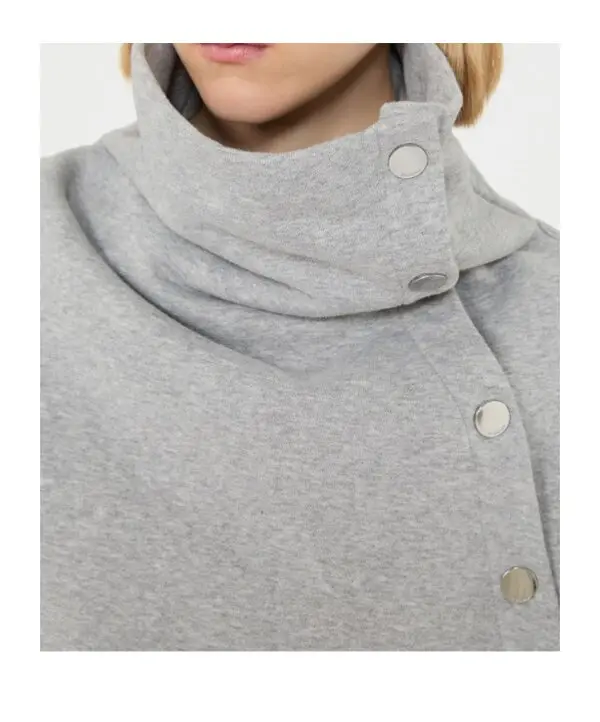 Sportmax Asymmetric Press-stud Sweatshirt