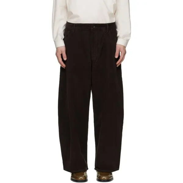 Studio Nicholson Casual Trousers With Belt Loops - Brown