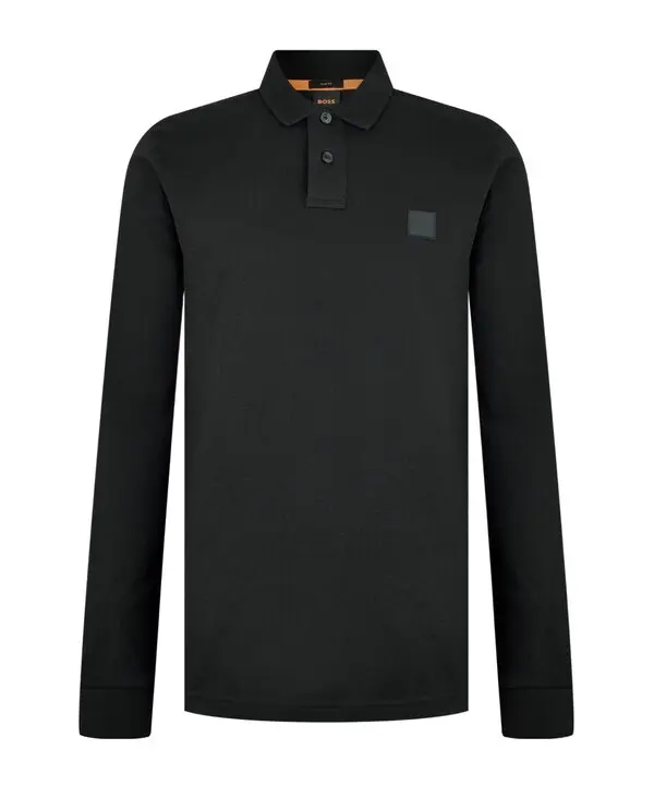Hugo Boss Casual Longsleeve Polo Shirt - Black