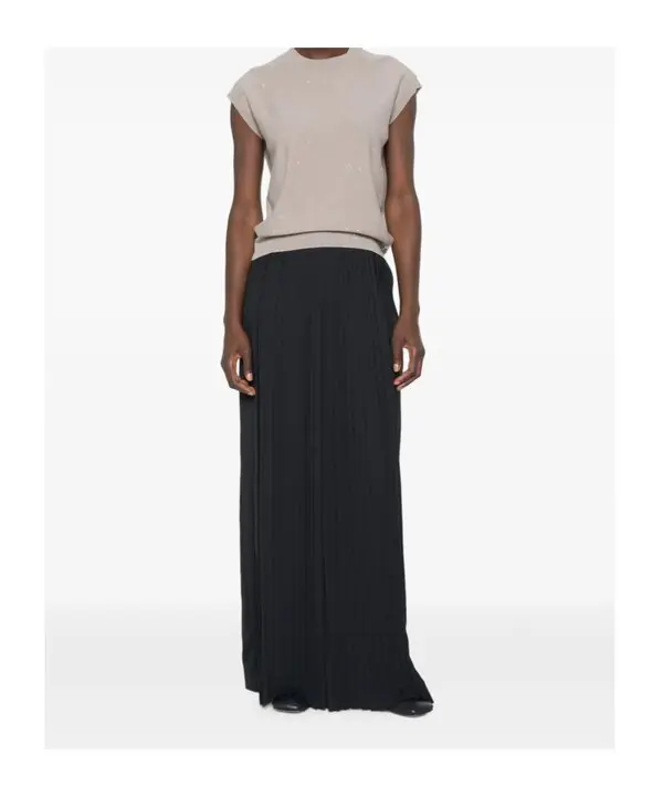 Herno Sequin-embellished Knit Top - Beige