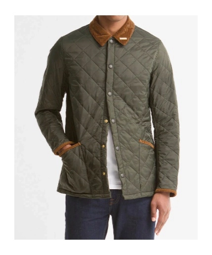 Barbour Quilted Jacket With Corduroy Collar