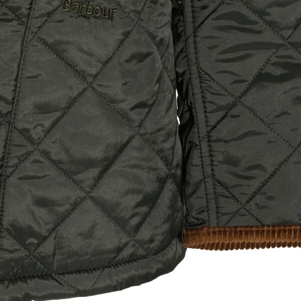 Barbour Quilted Jacket With Corduroy Collar