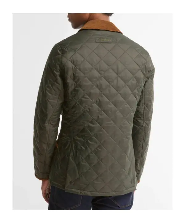 Barbour Quilted Jacket With Corduroy Collar