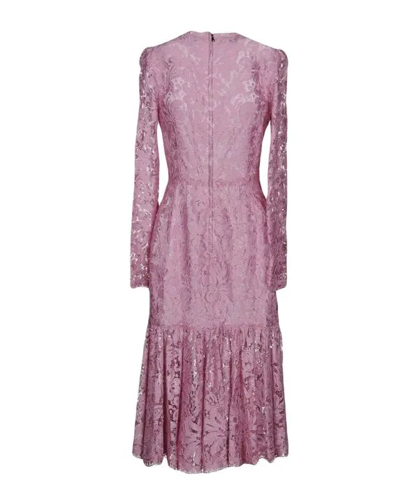 Dolce & Gabbana Lace Long-sleeve Dress