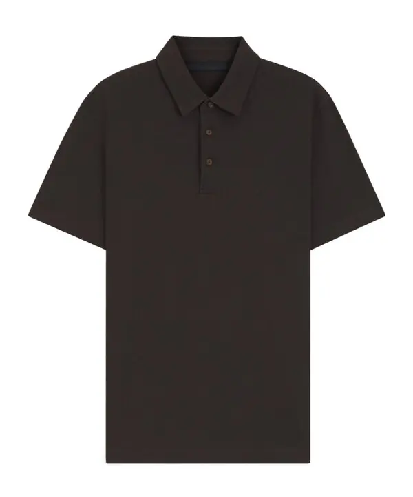 Hugo Boss Short-sleeved Cotton Polo Shirt - Black