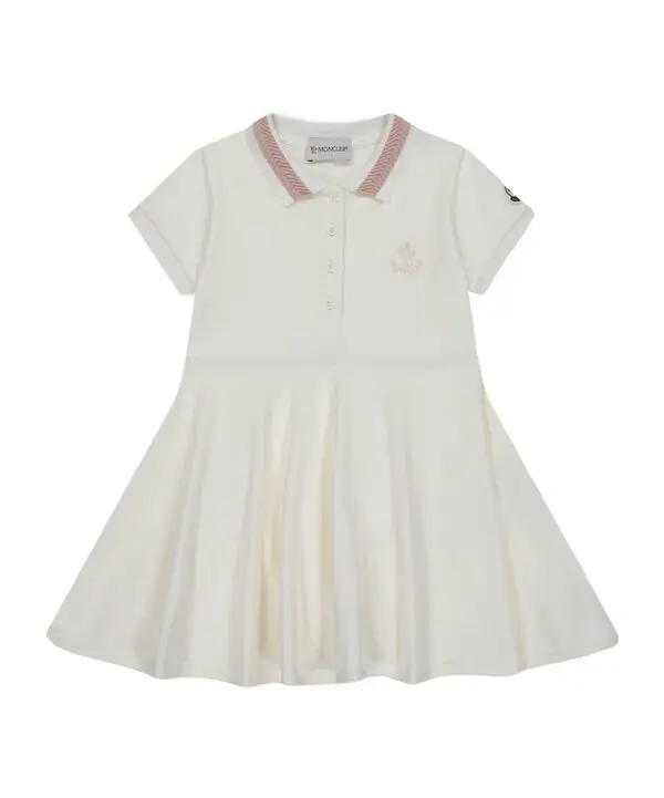 Moncler Aline Polo Dress - White