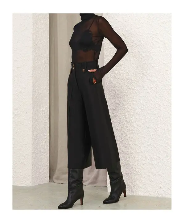 Zimmermann Fine-knit High-neck Top