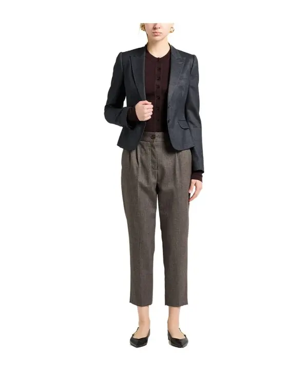 Dolce & Gabbana Slim-fit Two-tone Wool Leggings
