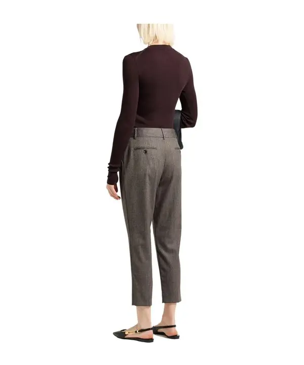 Dolce & Gabbana Slim-fit Two-tone Wool Leggings