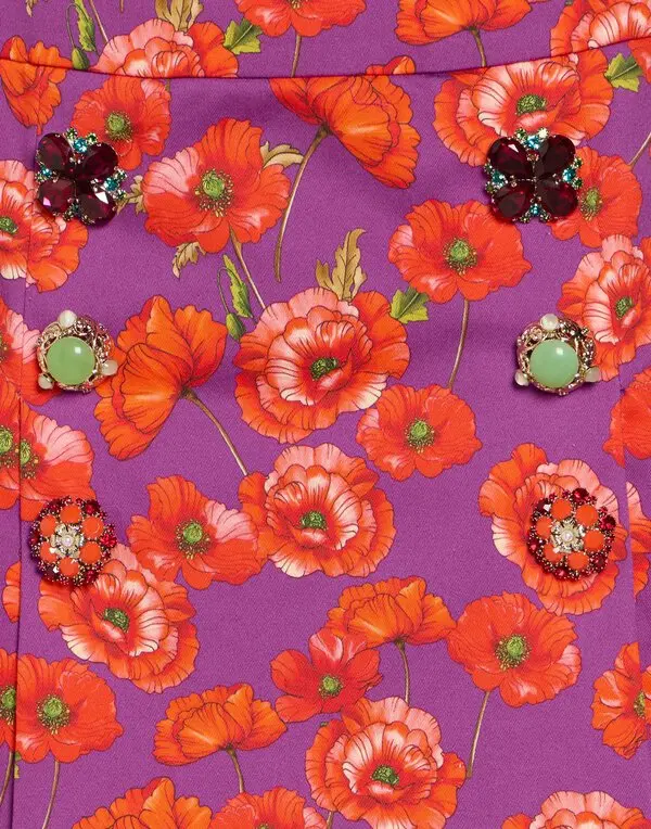 Dolce & Gabbana Floral Print Trumpet Skirt