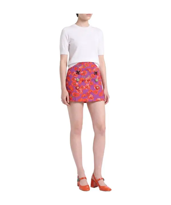 Dolce & Gabbana Floral Print Trumpet Skirt
