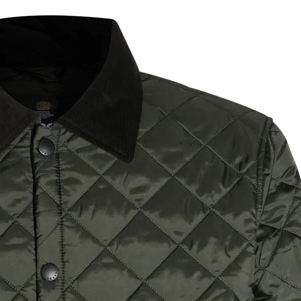 Barbour Quilted Jacket With Corduroy Collar - No