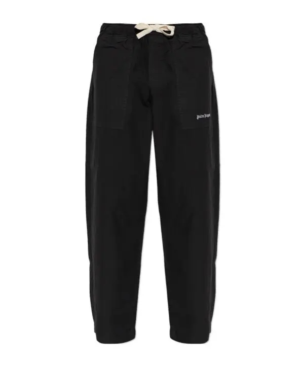 Palm Angels Drawstring Casual Pants - Black