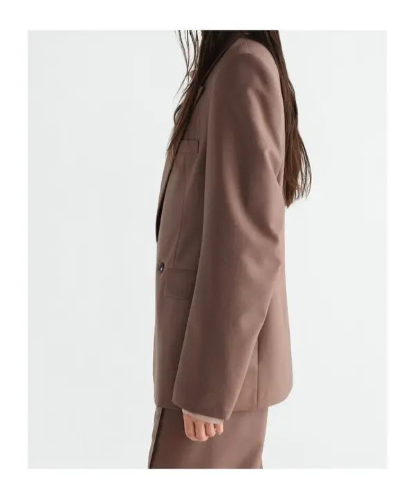 LEMAIRE Double-breasted Tropical Wool Blend Tailored Jacket