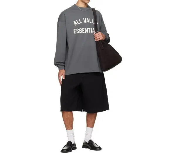 Fear Of God Raw Edge Hem Knee Length Shorts