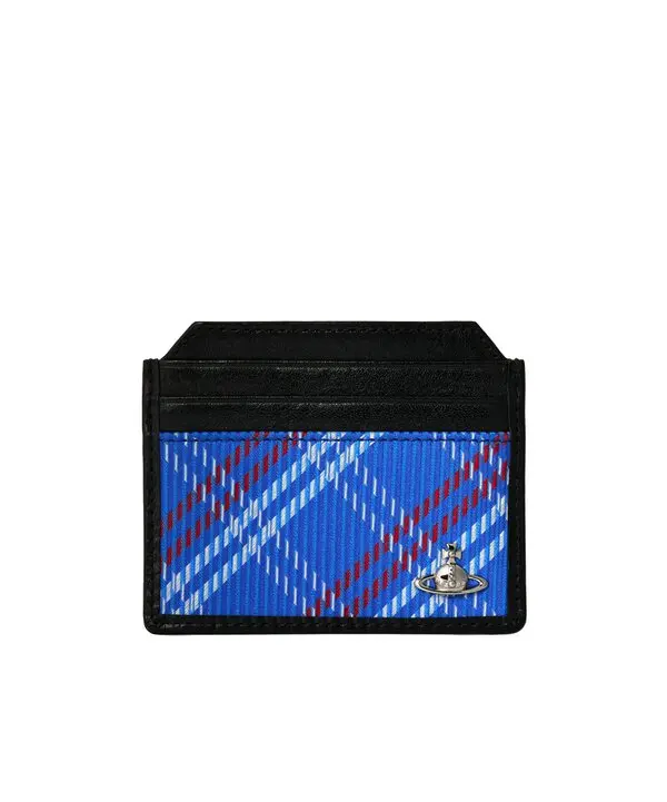 VIVIENNE WESTWOOD Color Block Card Holder - Blue