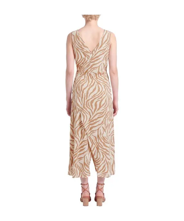 Max Mara Geometric Print Sleeveless Dress