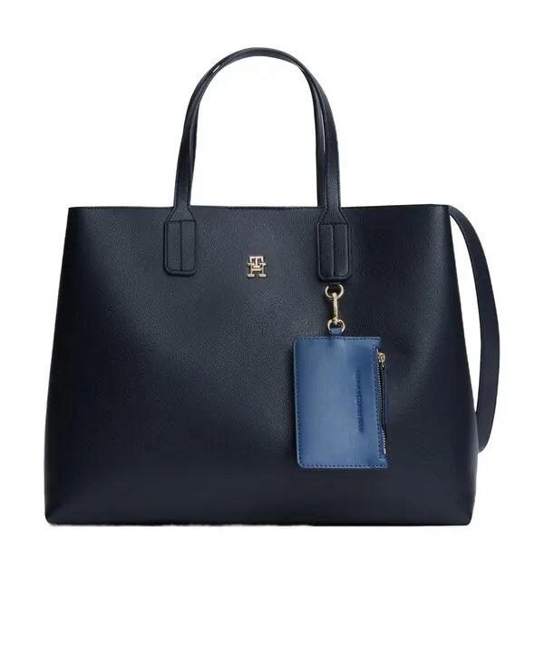 Tommy Hilfiger Structured Satchel Bag With Top Handles