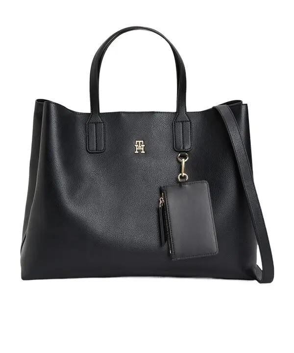 Tommy Hilfiger Satchel Bag With Gold Tone Hardware