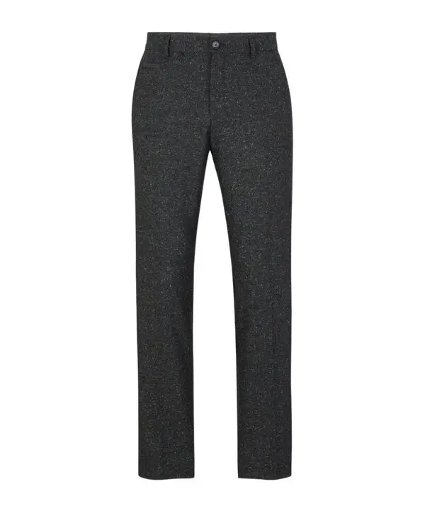 Hugo Boss Speckled Tailored Trousers - Grey