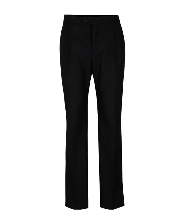 Hugo Boss Doublepleat Tailored Trousers - Black