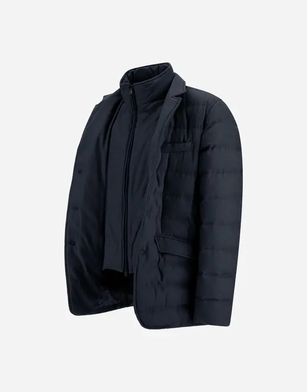 Herno Quilted Long-sleeve Down Jacket