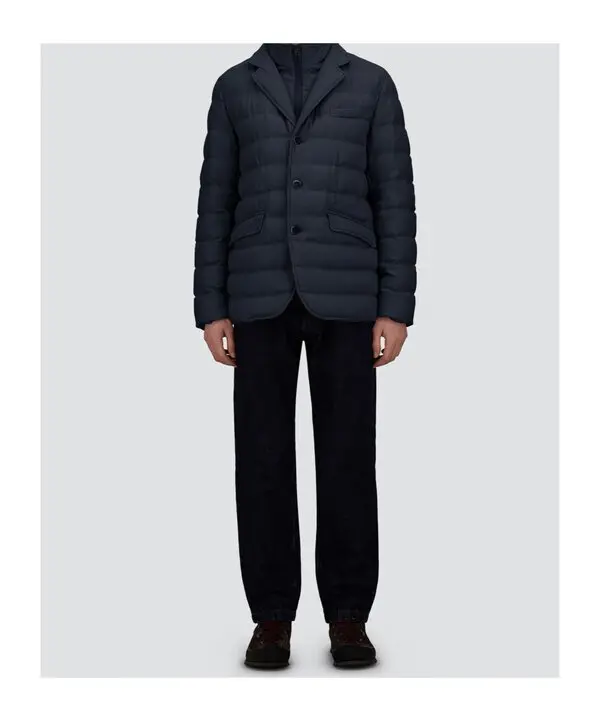 Herno Quilted Long-sleeve Down Jacket