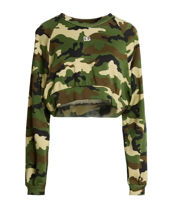 Dolce & Gabbana Camouflage Cropped Hoodie
