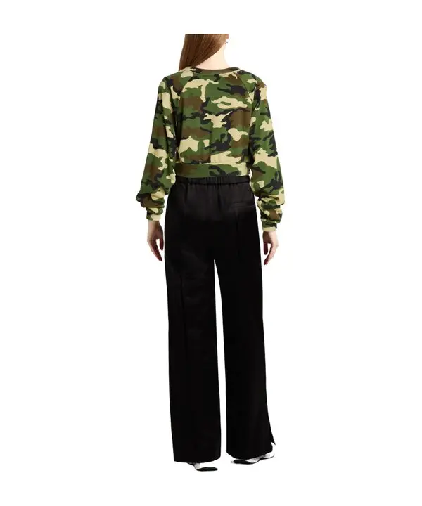 Dolce & Gabbana Camouflage Cropped Hoodie