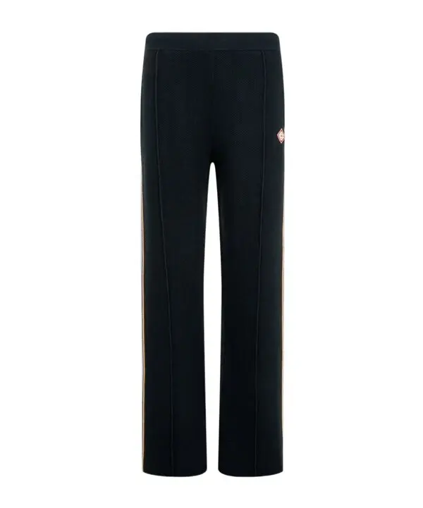 Casablanca Sidestripe Knit Straightleg Trousers - Navy Blue