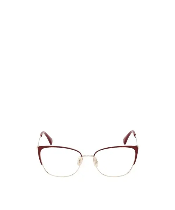 Max Mara Mm5106 Semi-rim Cat-eye Glasses - Light Gold