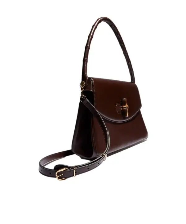Gucci Bamboo Vendetta Top Handle Bag - Dark Brown