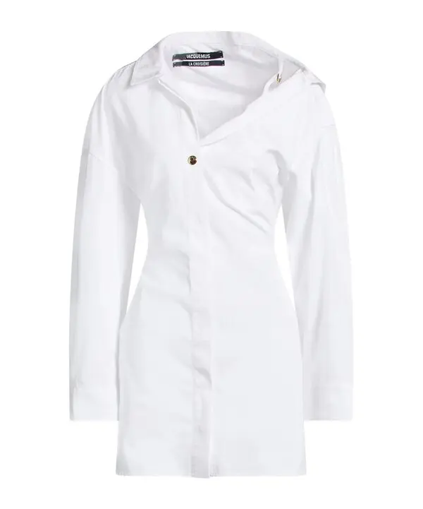 Jacquemus Solid Colored Shirt Dress With Belt And Pocket