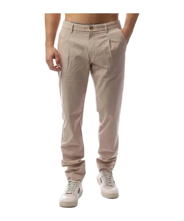 Hugo Boss Lightbeige Singlepleat Chino Trousers - Nude