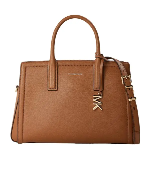 Michael Kors Medium Stitch Satchel Bag - Brown