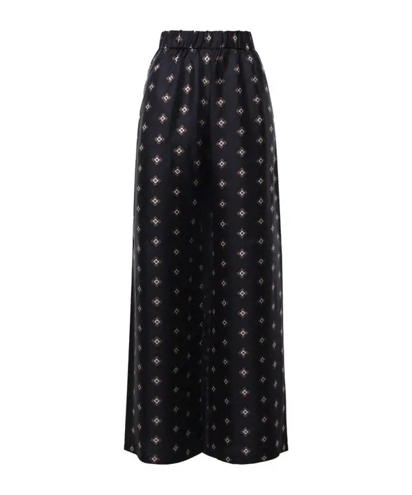 Max Mara Elastic Waist Casual Pants - Black